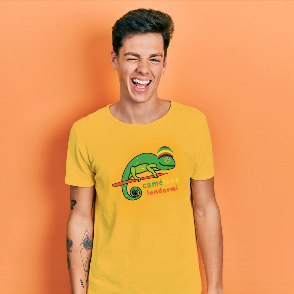 T-shirt Caméléon Lendormi (Rasta) – Fournaiz