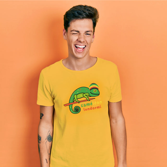 T-shirt Caméléon Lendormi (Rasta) – Fournaiz