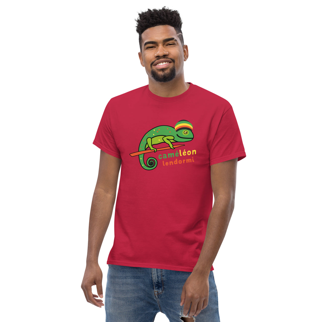 T-shirt Caméléon Lendormi (Rasta) – Fournaiz