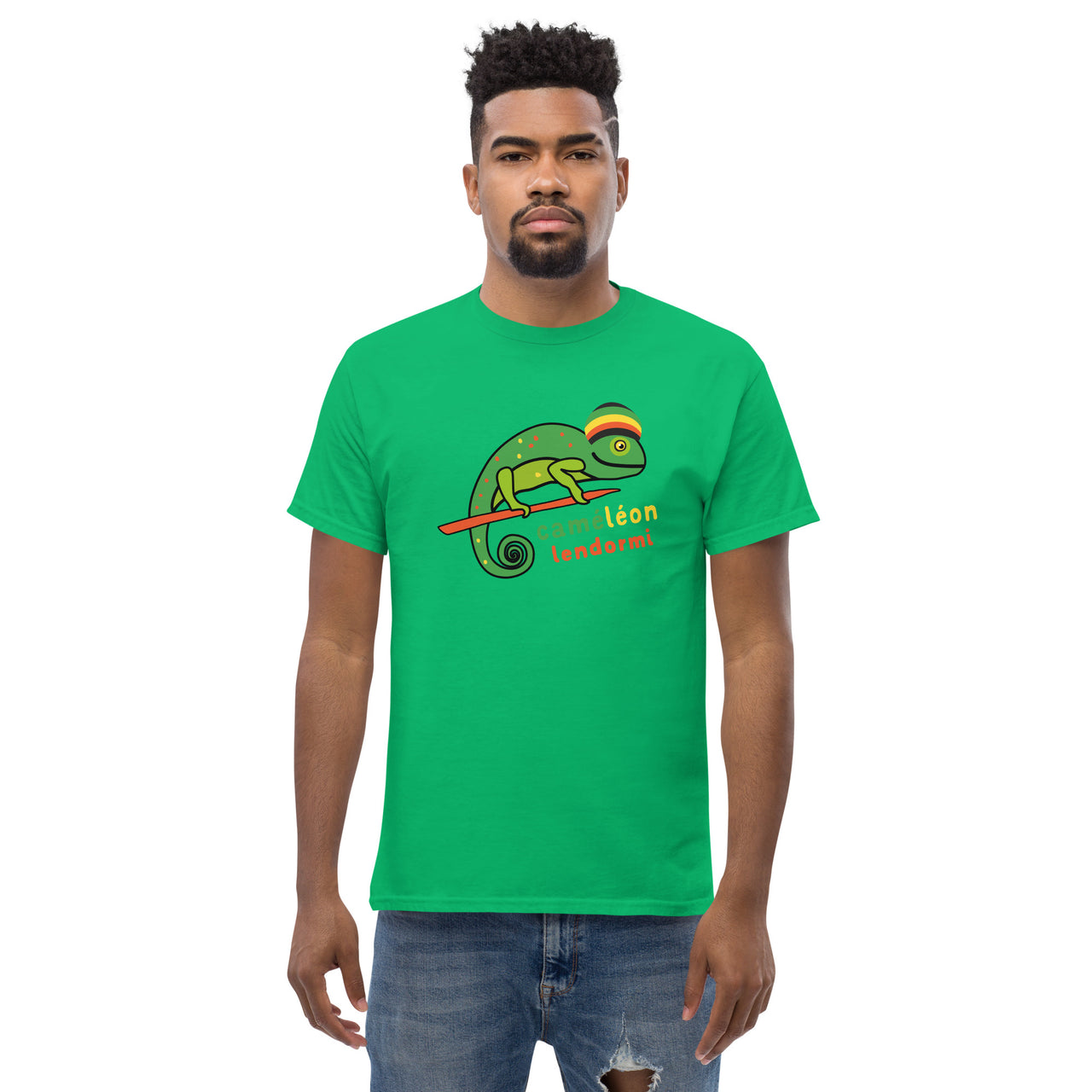 T-shirt Caméléon Lendormi (Rasta) – Fournaiz