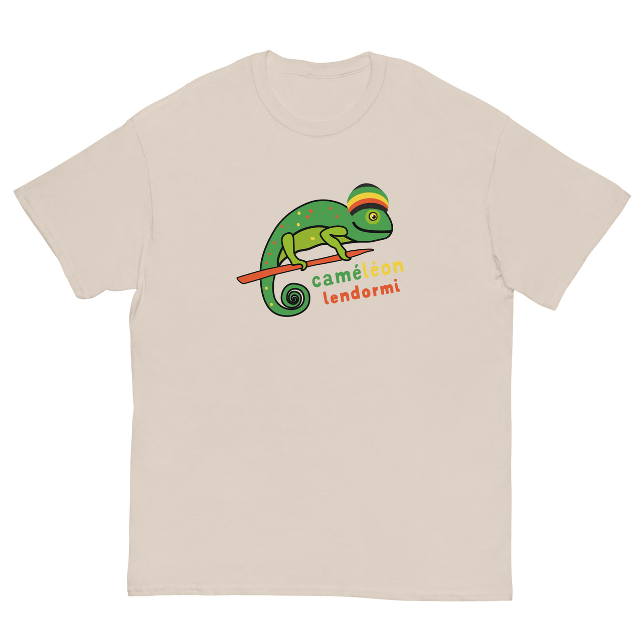 T-shirt Caméléon Lendormi (Rasta) – Fournaiz