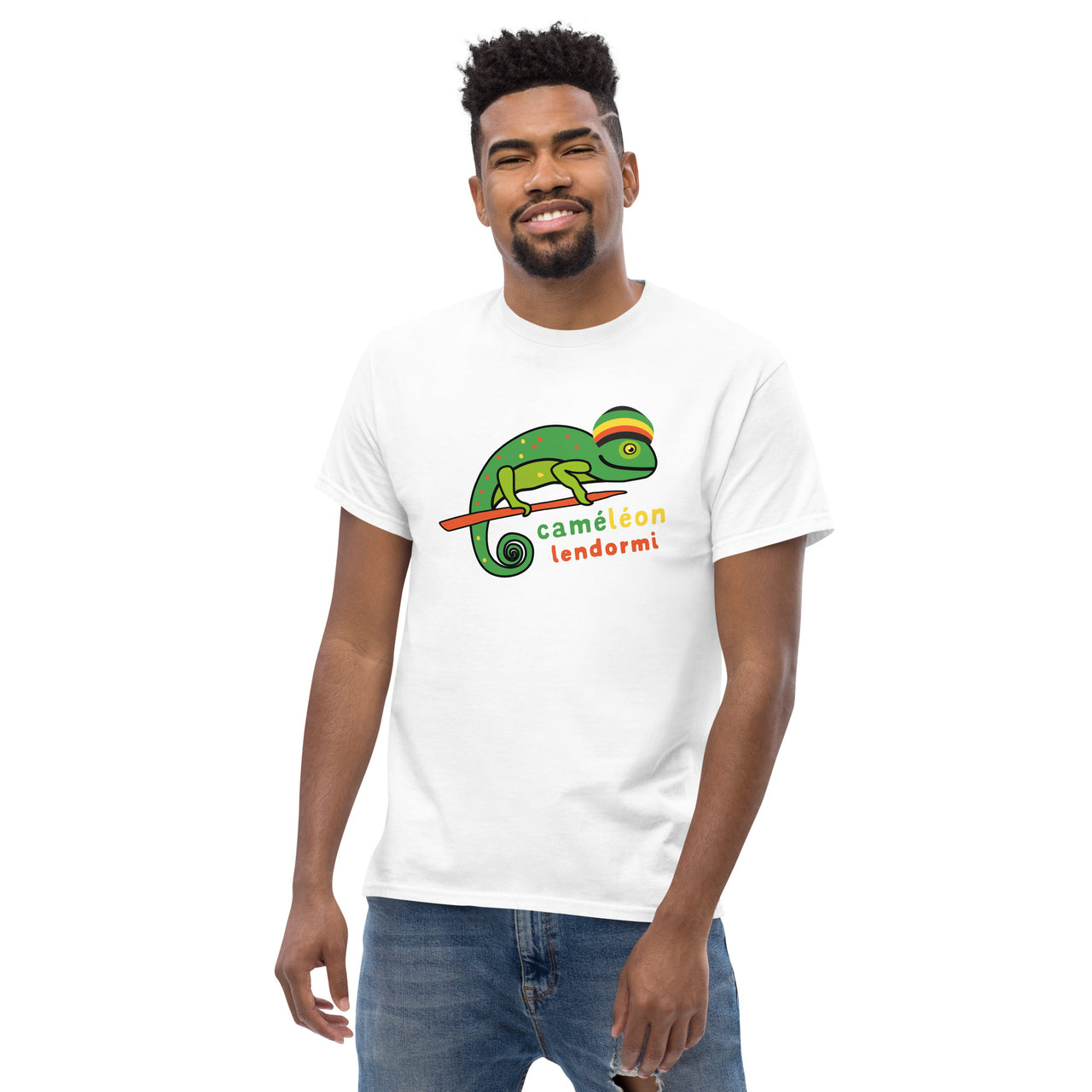 T-shirt Caméléon Lendormi (Rasta) – Fournaiz